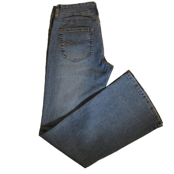 Angels Flared Embroidered Butterfly Jeans - Bijoux Closet